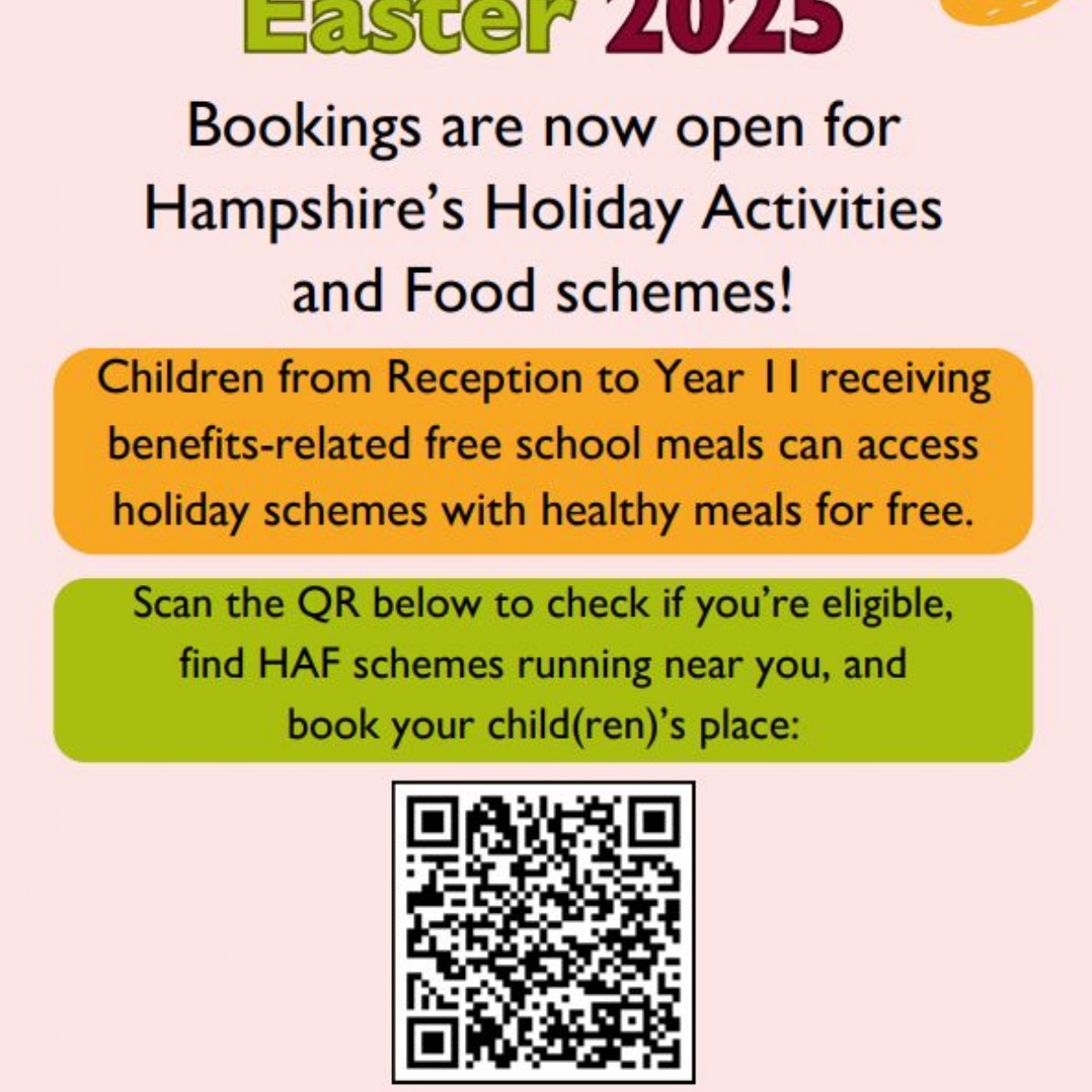 Eling Infant School and Nursery - HAF Easter 2025